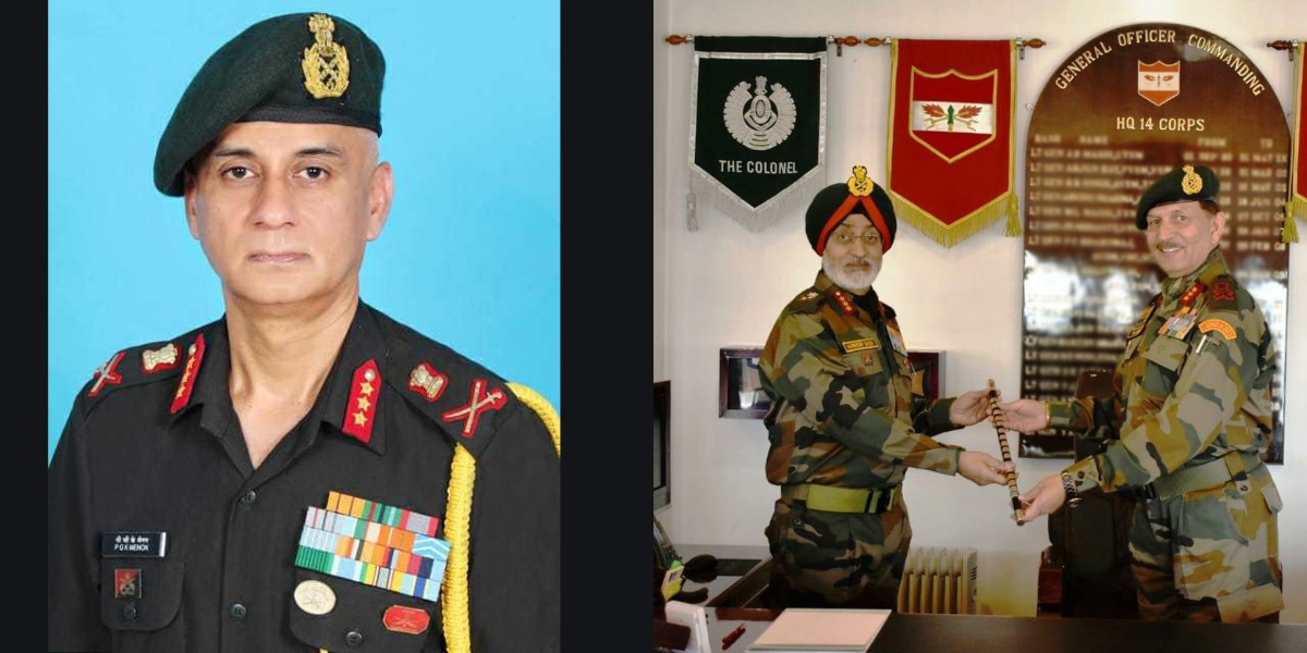 Lt Gen PGK Menon to Take Charge As Commander of Indian Army’s 14 Corps ...