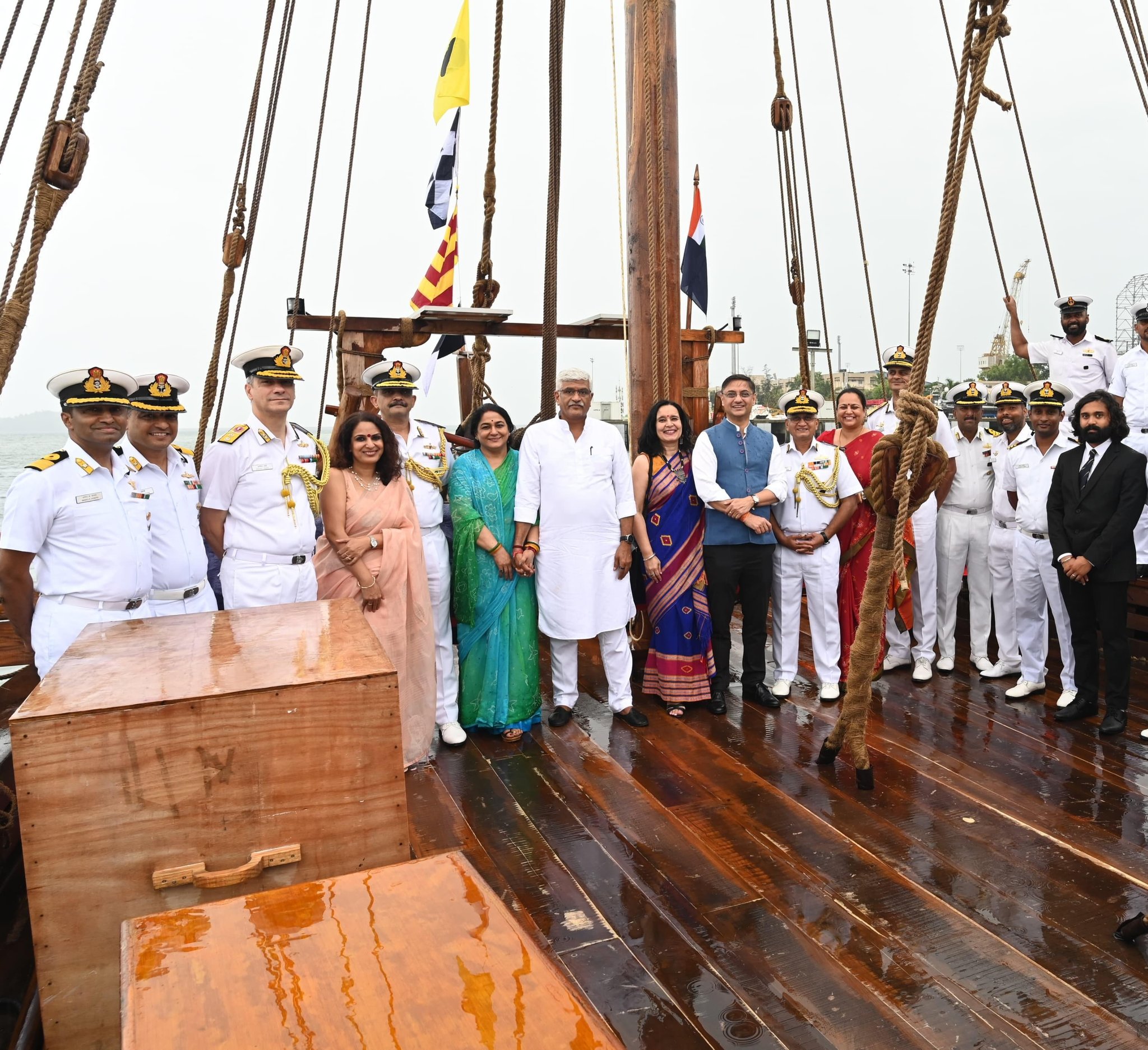 INSV Kaundinya: Traditionally Built ‘Ancient Stitched Ship’ Inducted ...