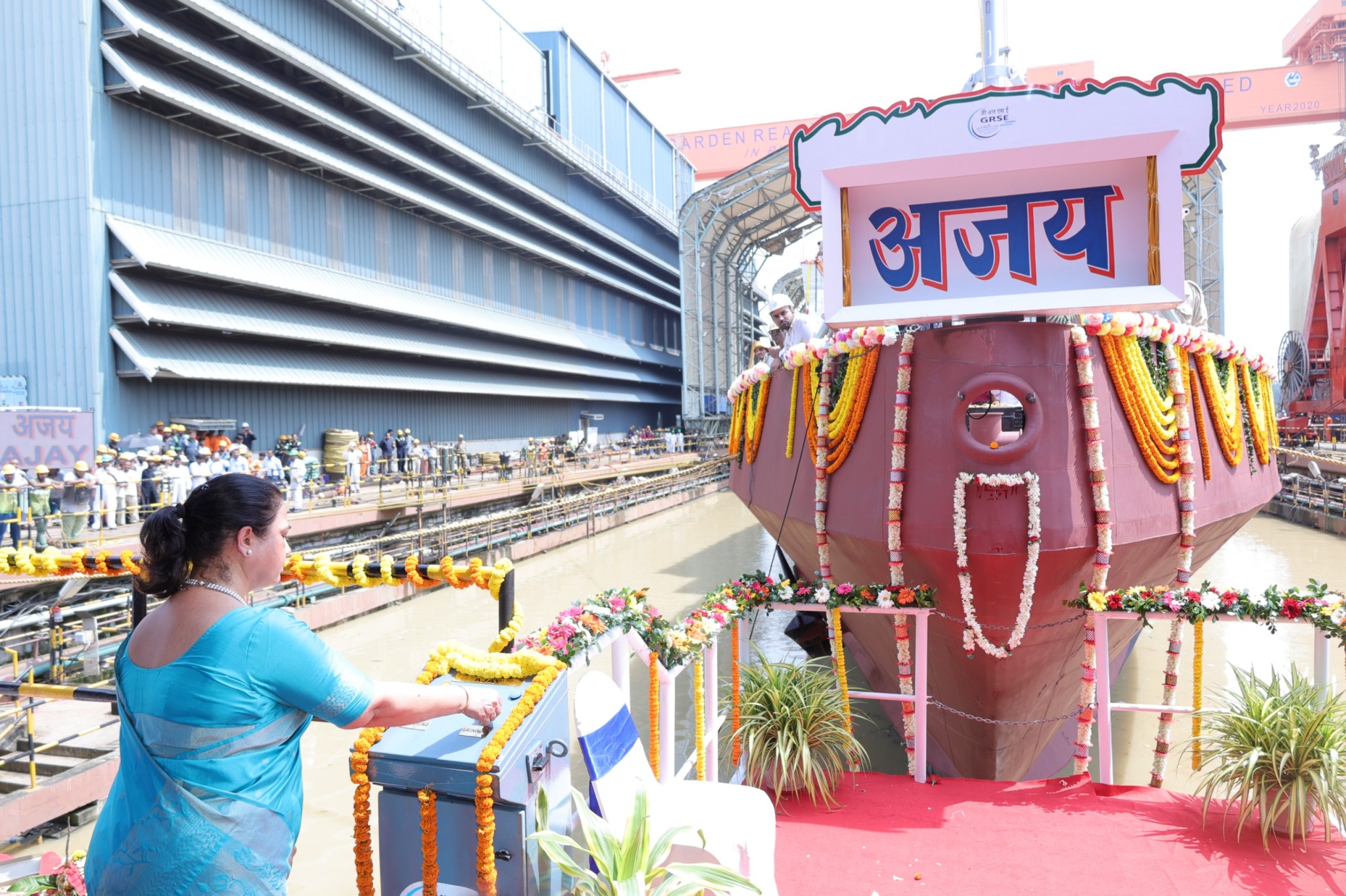 INS Ajay: Indian Navy Launches Yard 3034, Last Ship Of Anti-Submarine ...
